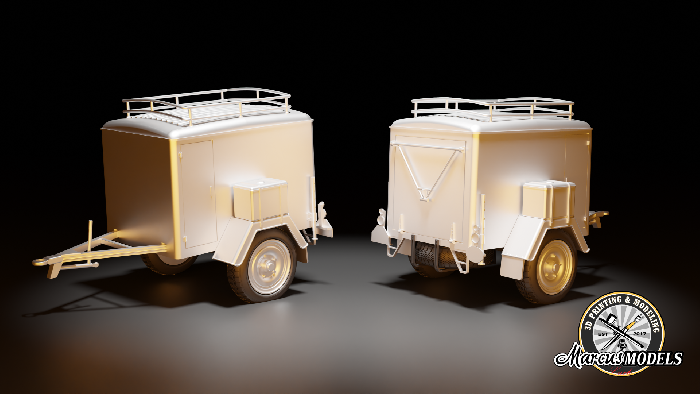 Přívěsný vozík H&Z 1/43 :: Marcus-models